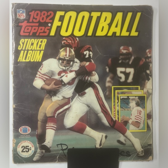 Topps | Other | 982 Topps Nfl Football Sticker Album Nearly Complete ...